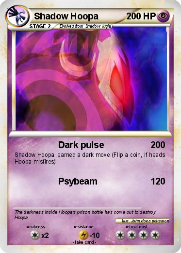 Pokémon Shadow Hoopa 1 1 - Dark pulse - My Pokemon Card