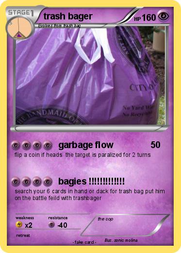 Pokémon trash bager - garbage flow - My Pokemon Card