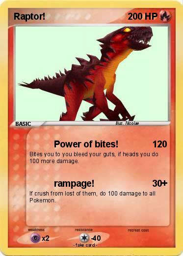 Pokémon Raptor 237 237 - Power of bites! - My Pokemon Card