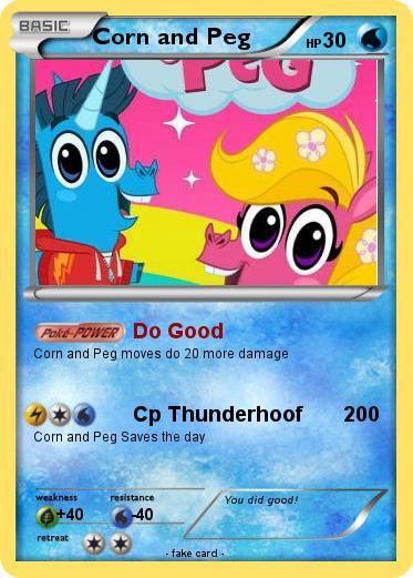 Pokémon Corn and Peg - Do Good - My Pokemon Card