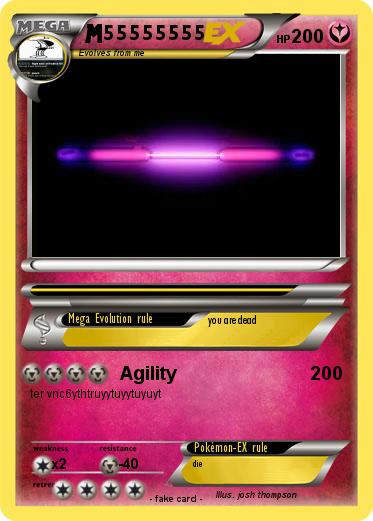Pokémon 55555555 - Agility - My Pokemon Card