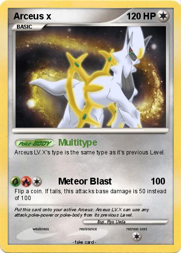 Pokémon Arceus x 172 172 - Multitype - My Pokemon Card