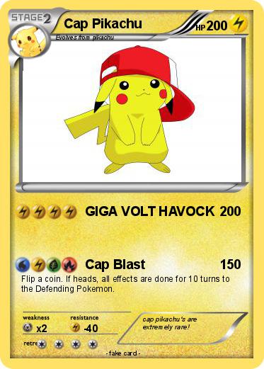 Pokémon Cap Pikachu 2 2 - GIGA VOLT HAVOCK - My Pokemon Card