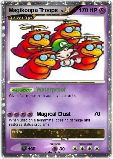 Pokémon Magikoopa Troops - Waterproof - My Pokemon Card