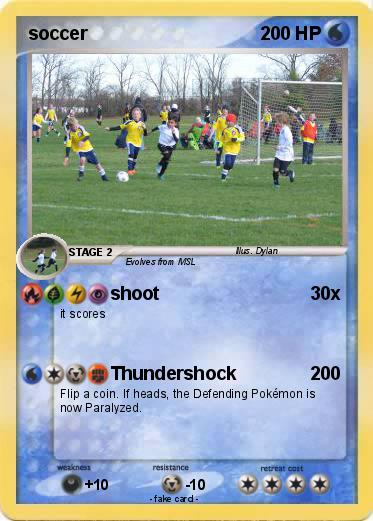 Pokémon soccer 218 218 - shoot - My Pokemon Card