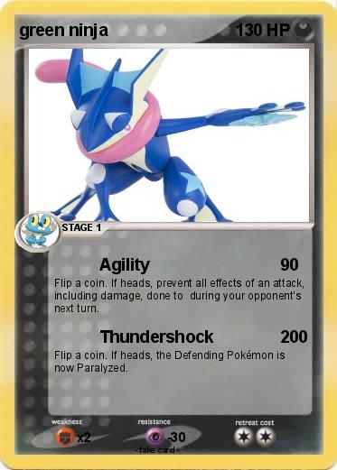 Pokémon green ninja 257 257 - Agility - My Pokemon Card