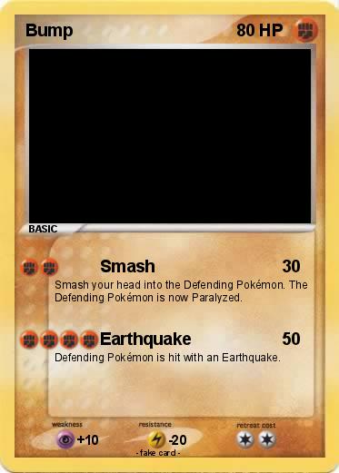 Pokémon Bump 4 4 - Smash - My Pokemon Card