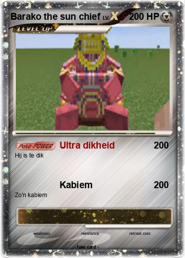 Pokémon Barako the sun chief - Ultra dikheid - My Pokemon Card
