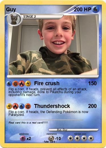 Pokémon Guy 512 512 - Fire crush - My Pokemon Card