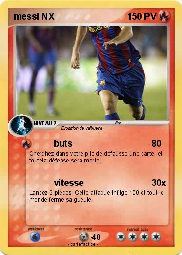 Pokémon messi NX - buts - Ma carte Pokémon