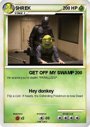 Pokémon SHREK 1590 1590 - GET OFF MY SWAMP - My Pokemon Card
