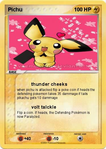 Pokémon Pichu 214 214 - thunder cheeks - My Pokemon Card