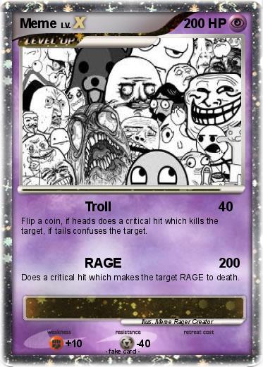 Pokémon Meme 128 128 - Troll - My Pokemon Card