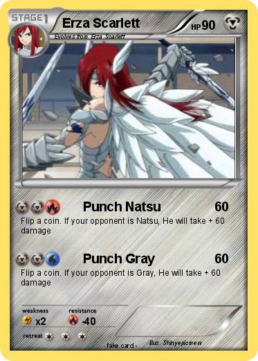 Pokémon Erza Scarlett 31 31 - Punch Natsu - My Pokemon Card