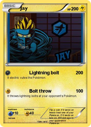 Pokémon Jay 1143 1143 - Lightning bolt - My Pokemon Card