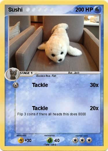 Pokémon Sushi 87 87 - Tackle - My Pokemon Card