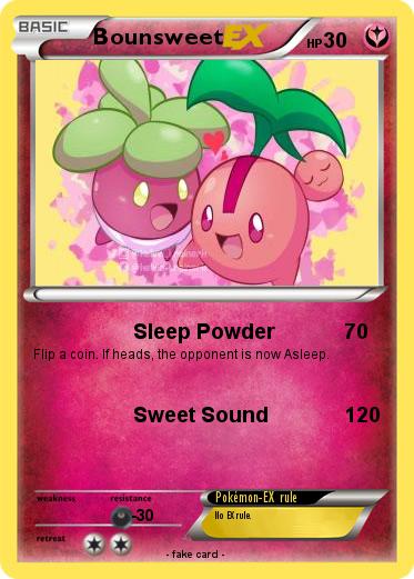 Pokémon Bounsweet 5 5 - Sleep Powder - My Pokemon Card