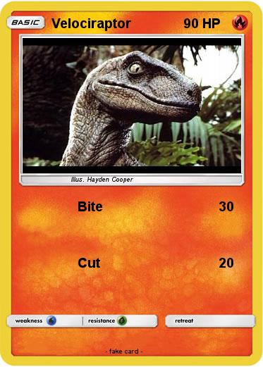 Pokémon Velociraptor 341 341 - Bite - My Pokemon Card