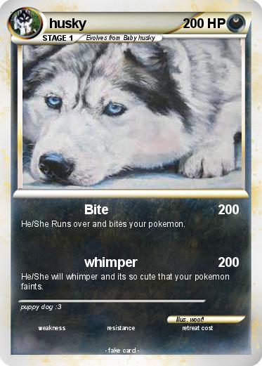 Pokémon husky 277 277 - Bite - My Pokemon Card