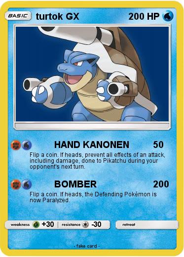 Pokémon turtok GX - HAND KANONEN - My Pokemon Card