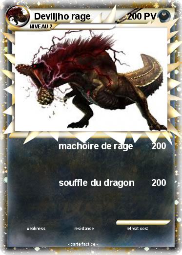 Pokémon Deviljho rage - machôire de rage - Ma carte Pokémon