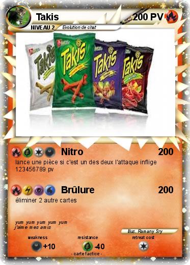 Pokémon Takis 2 2 - Nitro - Ma carte Pokémon