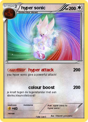 Pokémon hyper sonic 410 410 - hyper attack - My Pokemon Card