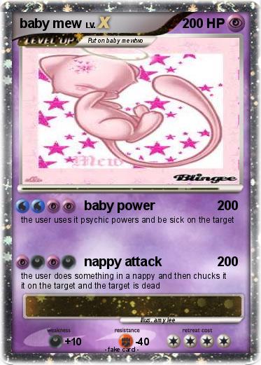Pokémon baby mew 58 58 - baby power - My Pokemon Card