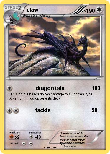 Pokémon claw 83 83 - dragon tale - My Pokemon Card