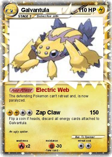 Pokémon Galvantula 12 12 - Electric Web - My Pokemon Card