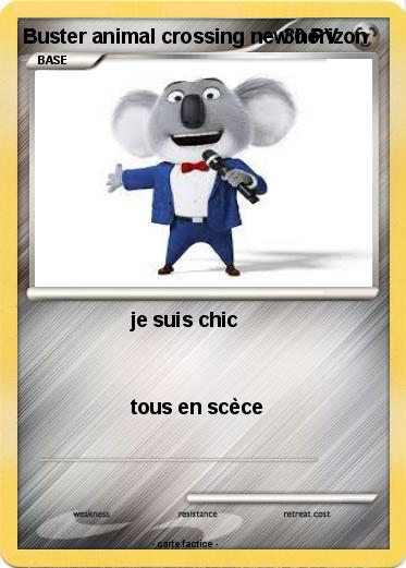 Pokémon Buster animal crossing new horizon - je suis chic - Ma carte ...