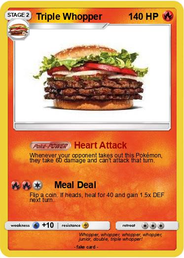 Pokémon Triple Whopper - Heart Attack - My Pokemon Card