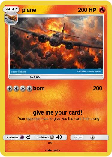 Pokémon plane 76 76 - bom - My Pokemon Card
