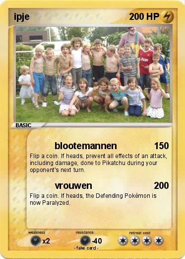 Pokémon ipje - blootemannen - My Pokemon Card