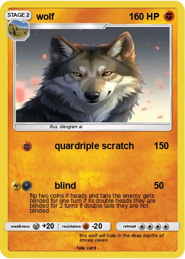 Pokémon wolf 1879 1879 - quardriple scratch - My Pokemon Card
