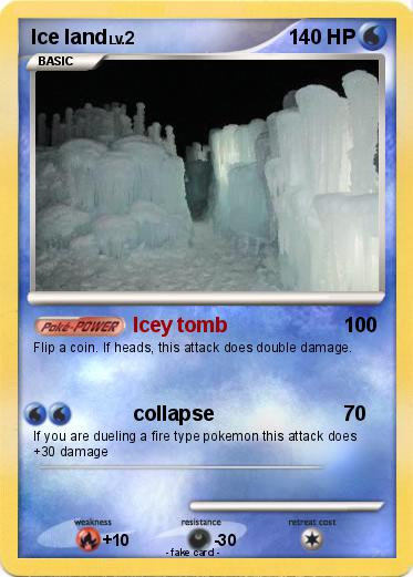 Pokémon Ice land - Icey tomb - My Pokemon Card