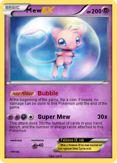 Pokémon Mew 8098 8098 - Bubble - My Pokemon Card