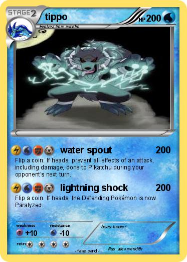 Pokémon tippo - water spout - My Pokemon Card