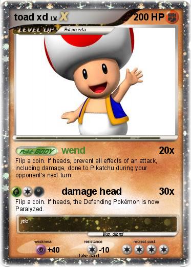 Pokémon toad xd - wend - My Pokemon Card