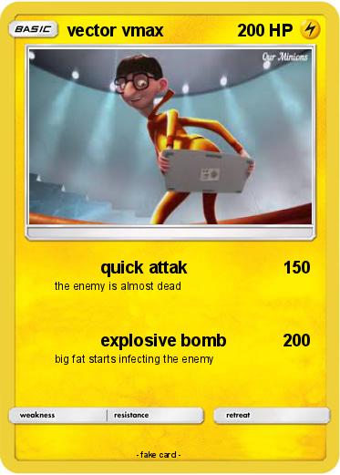 Pokémon vector vmax - quick attak - My Pokemon Card