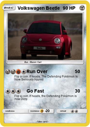 Pokémon Volkswagen Beetle 4 4 - Run Over - My Pokemon Card