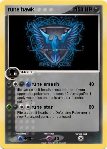 Pokémon rune hawk - rune smash - My Pokemon Card