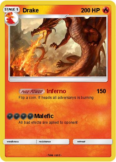 Pokémon Drake 396 396 - Inferno - My Pokemon Card