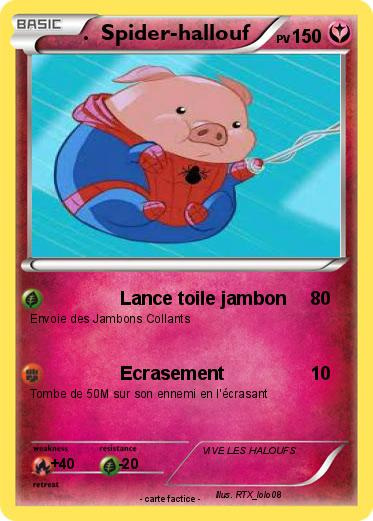 Pokémon Spider hallouf - Lance toile jambon - Ma carte Pokémon