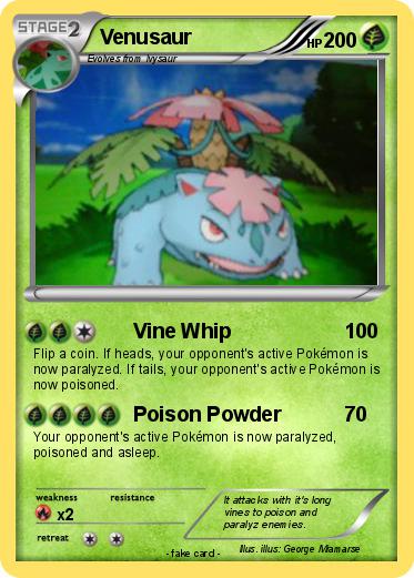 Pokémon Venusaur 736 736 - Vine Whip - My Pokemon Card