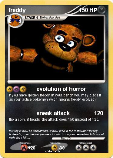 Pokémon freddy 516 516 - evolution of horror - My Pokemon Card