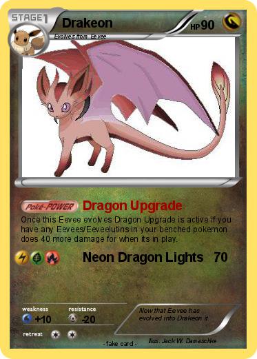 Pokémon Drakeon 46 46 - Dragon Upgrade - My Pokemon Card