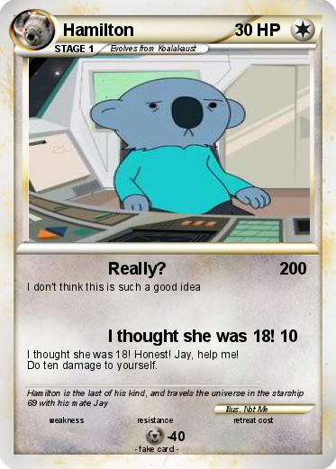 Pokémon Hamilton 19 19 - Really? - My Pokemon Card