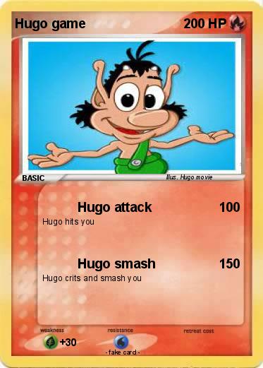 Pokémon Hugo game - Hugo attack - My Pokemon Card