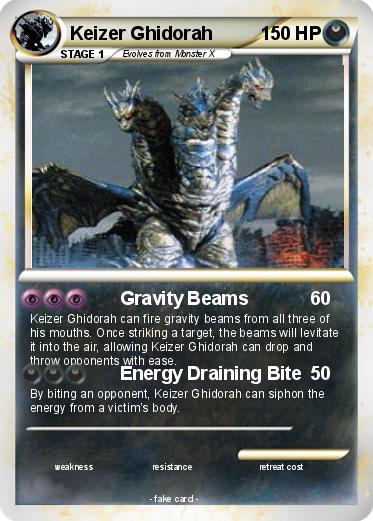 Pokémon Keizer Ghidorah 8 8 - Gravity Beams - My Pokemon Card